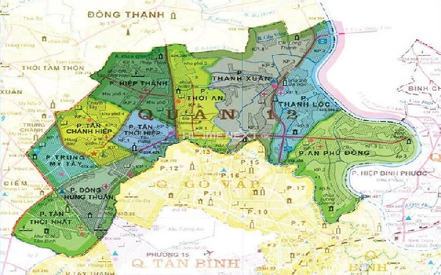 Thông tin quy hoạch, hạ tầng và nhà đất quận 12